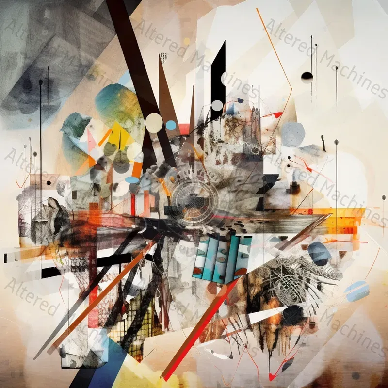 Abstract Art Collages Midjourney Prompt | PromptBase