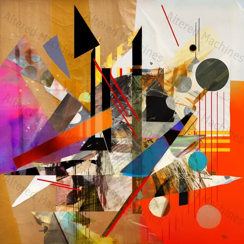 Abstract Art Collages Midjourney Prompt | PromptBase