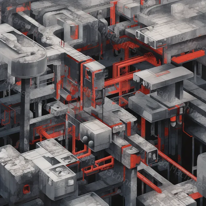 Generative Block Structures Midjourney Prompt | PromptBase