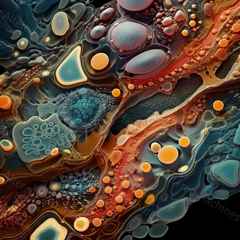 Microscopic Abstract Patterns Midjourney Prompt | PromptBase