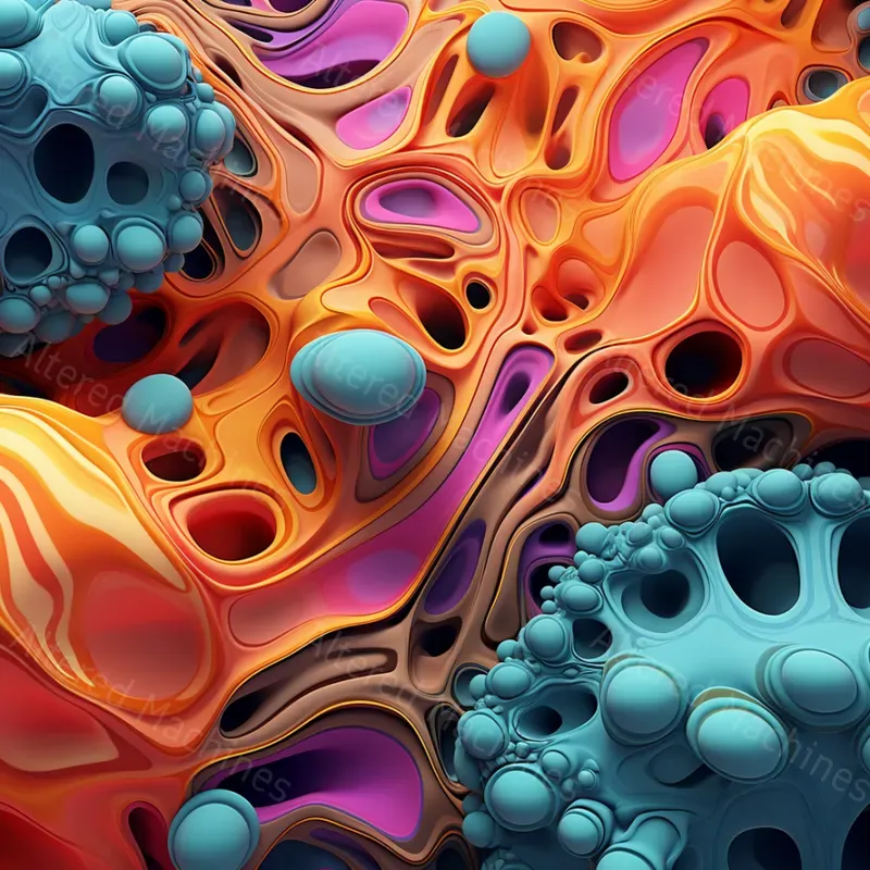 Microscopic Abstract Patterns Midjourney Prompt | PromptBase