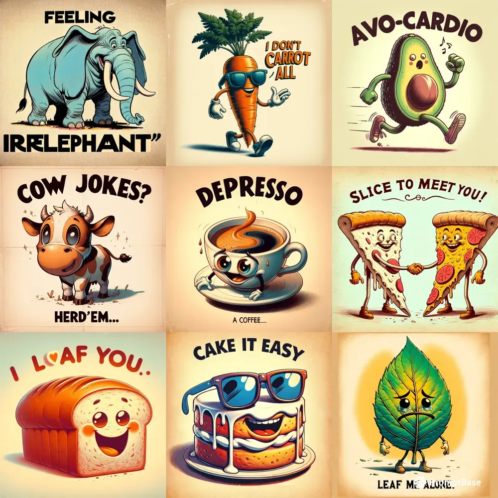 Classic Coloured Cartoons With Fun Text DALL·E Prompt | PromptBase