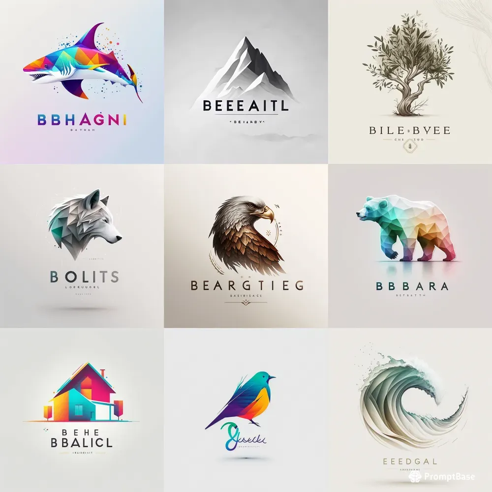 Modern Logo Designs Midjourney Prompt | PromptBase