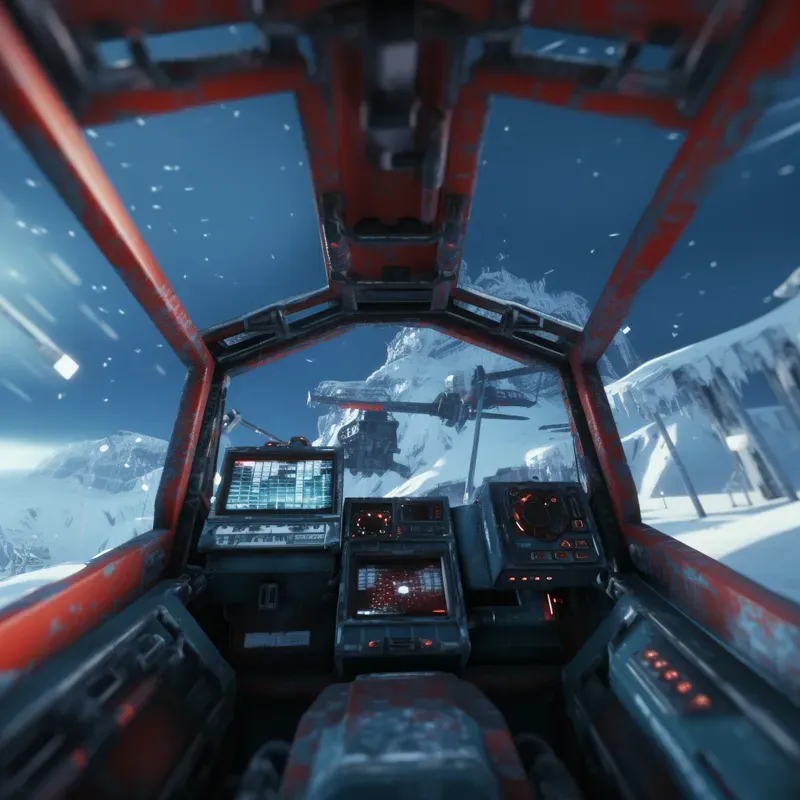 Mech Cockpit Views Midjourney Prompt | PromptBase