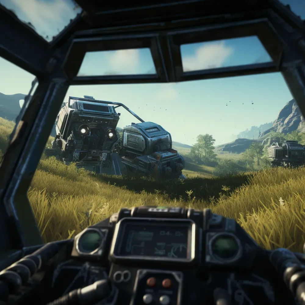 Mech Cockpit Views Midjourney Prompt | PromptBase