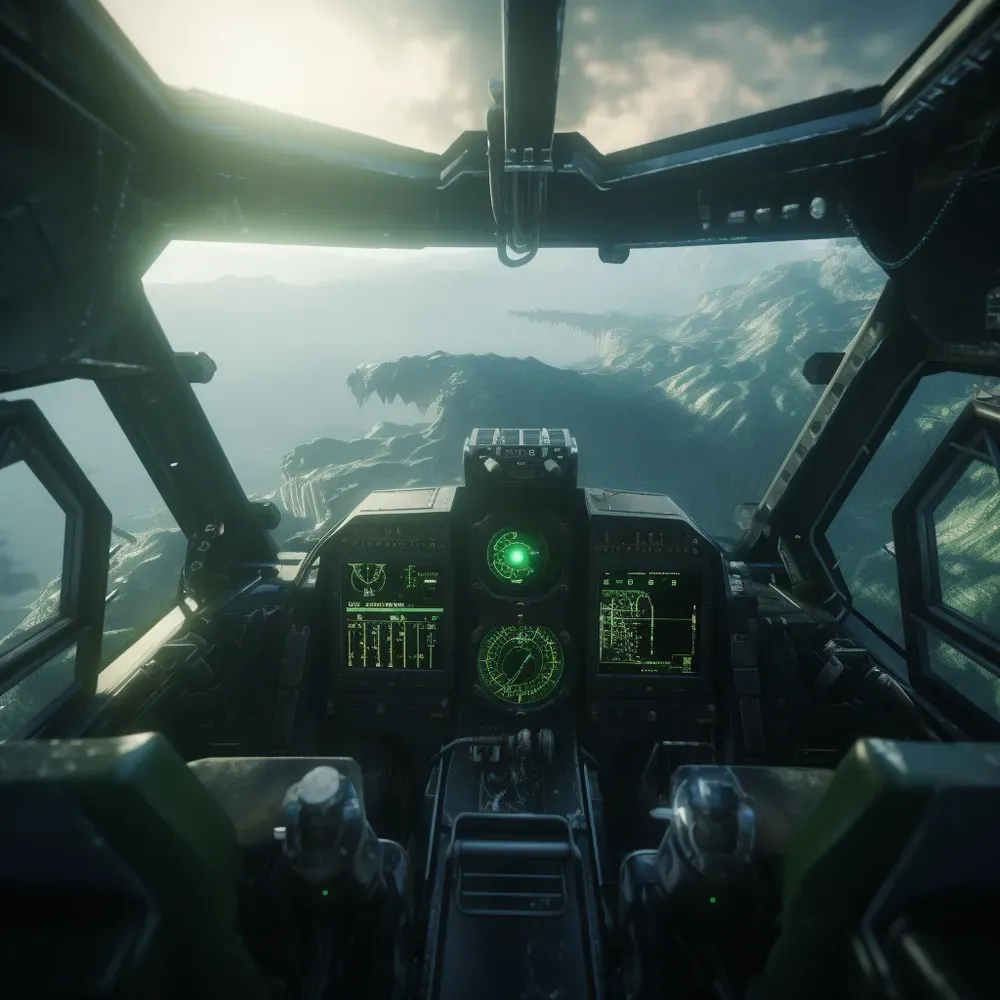 Mech Cockpit Views Midjourney Prompt | PromptBase