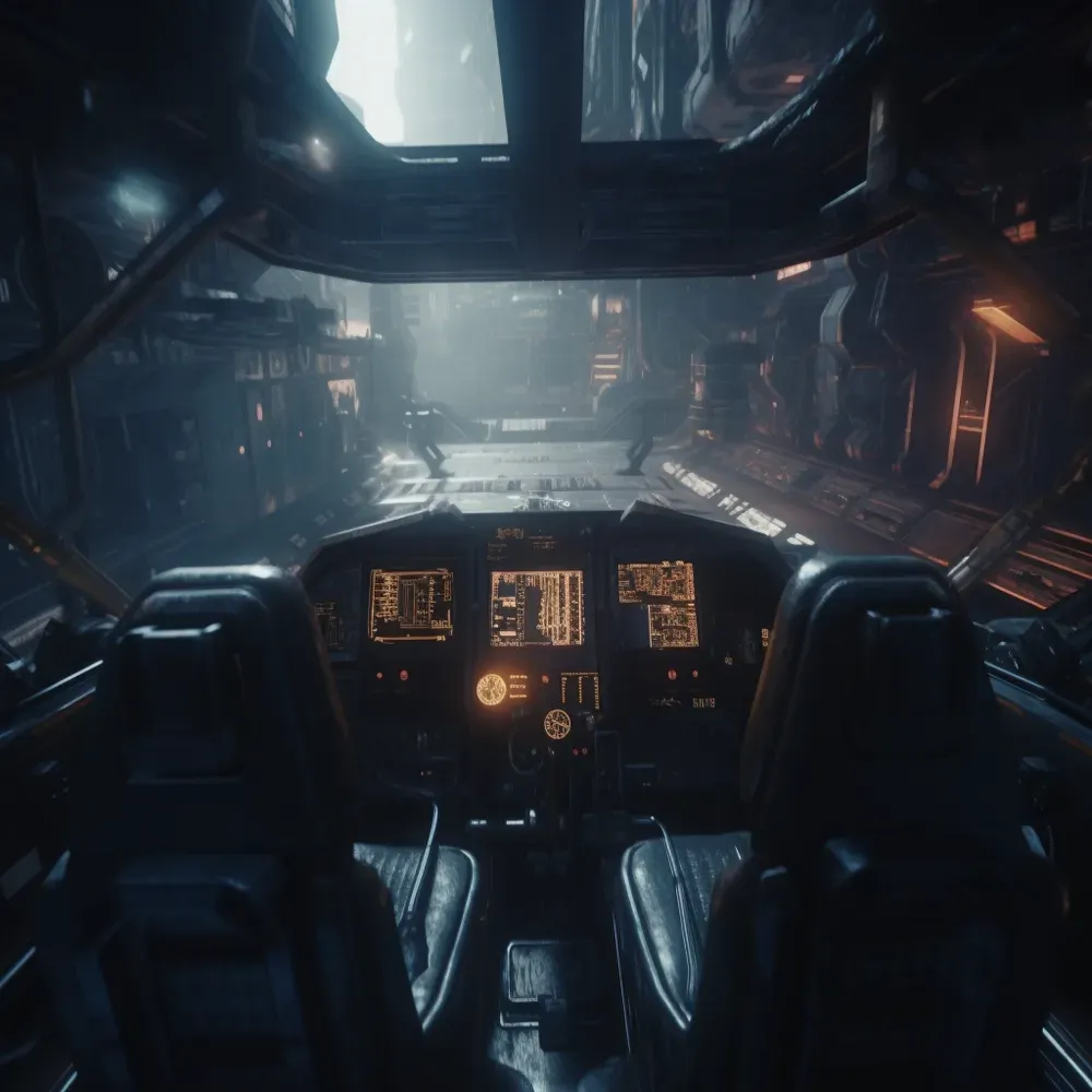 Mech Cockpit Views Midjourney Prompt | PromptBase