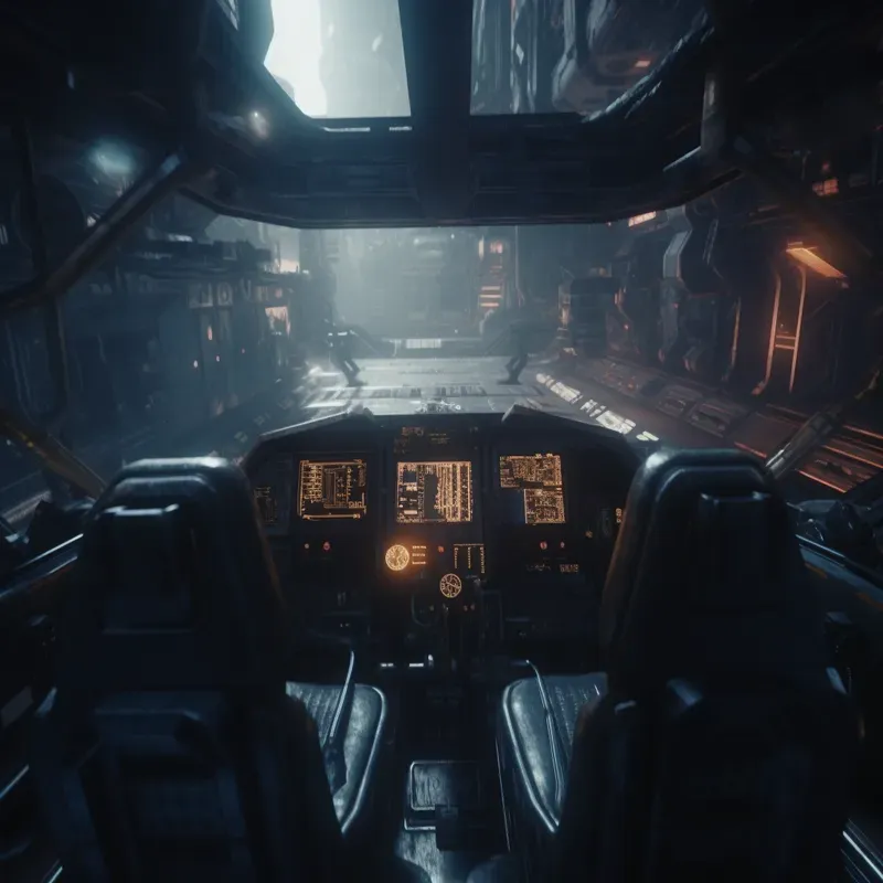 Mech Cockpit Views Midjourney Prompt | PromptBase