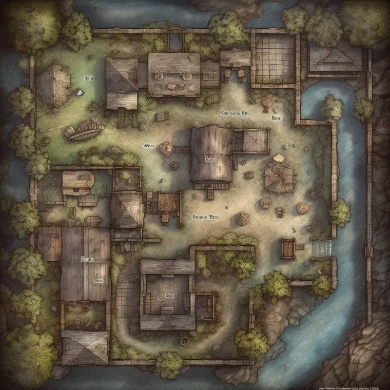 Tabletop RPG Maps Midjourney Prompt | PromptBase