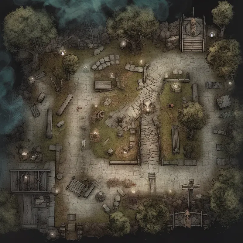 Tabletop RPG Maps Midjourney Prompt | PromptBase