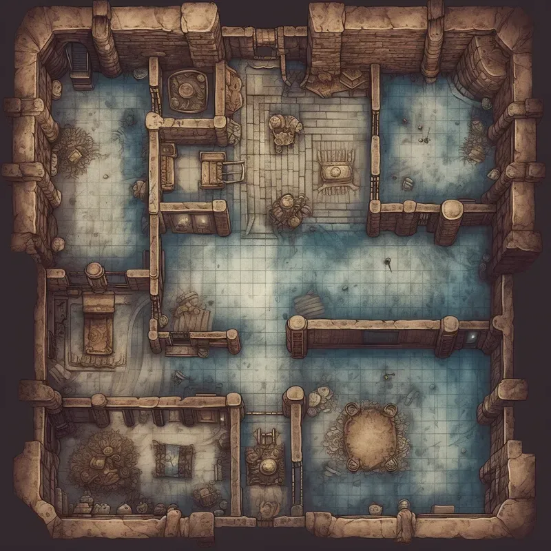 Tabletop RPG Maps Midjourney Prompt | PromptBase