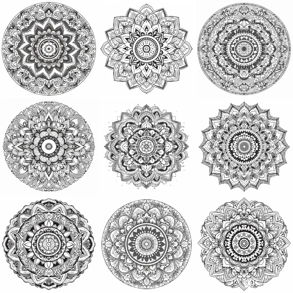Mandalas Ready To Draw Midjourney Prompt | PromptBase