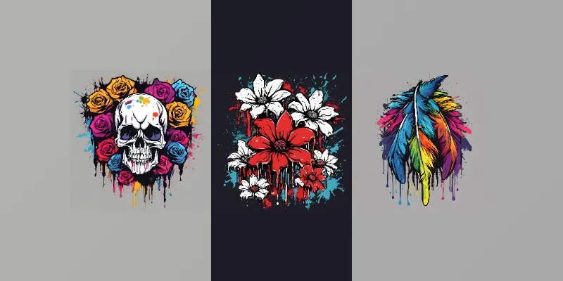 Drippy Tshirt Design Generator App | PromptBase