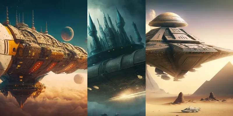 Customizable Alien Spaceship Midjourney Prompt | PromptBase