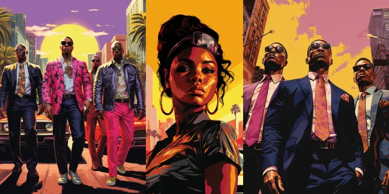 Gta Style Portraits Midjourney Prompt | PromptBase