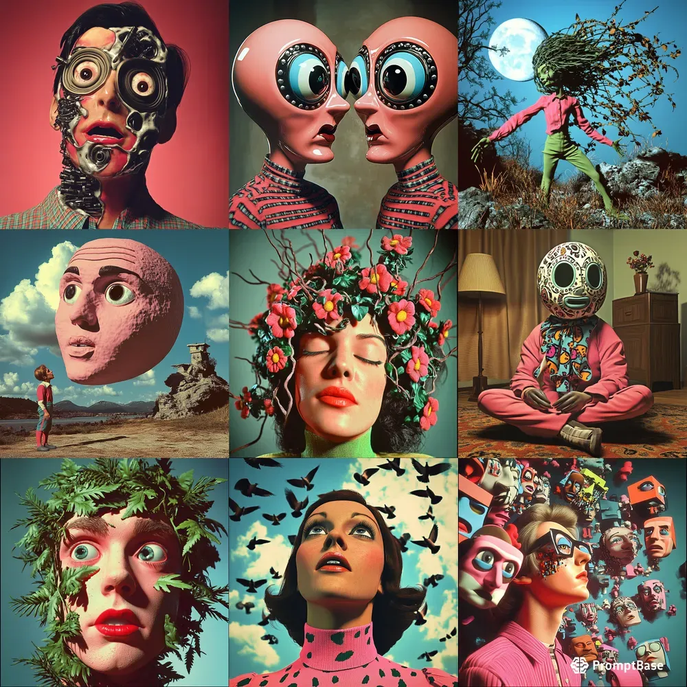 Surrealist 3D Renders With Hyperreal Lights Midjourney Prompt | PromptBase