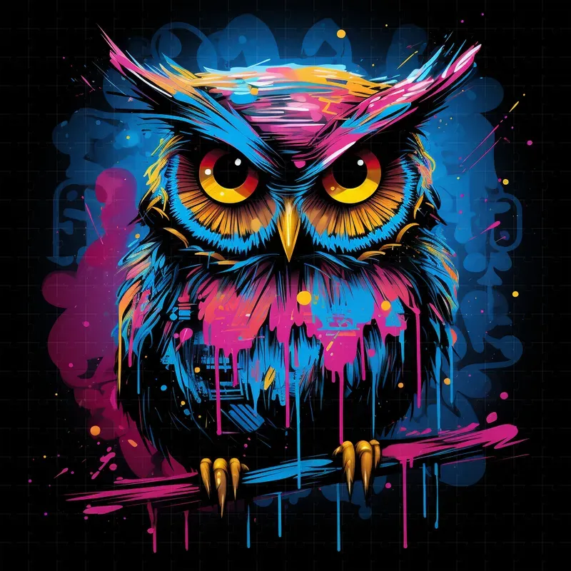 Graffiti Animals Midjourney Prompt | PromptBase