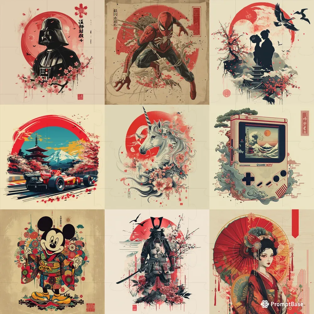 Japanese Style Art Midjourney Prompt | PromptBase