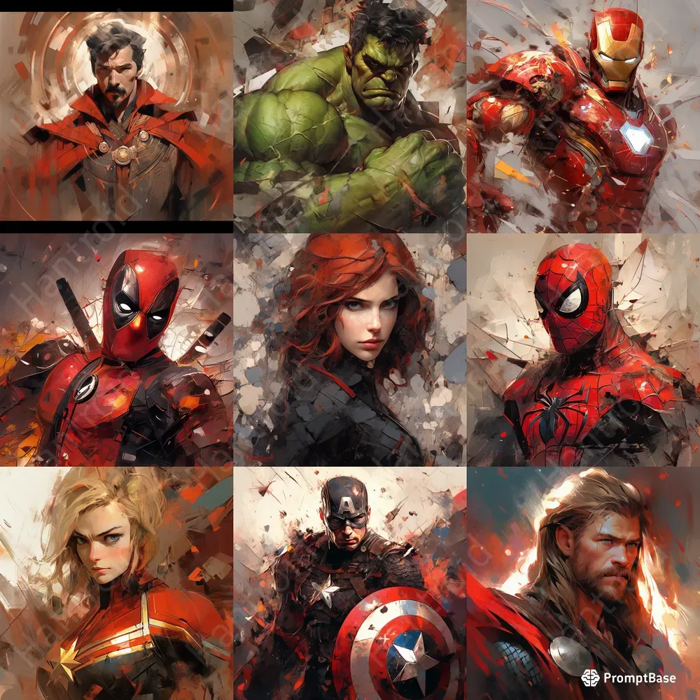 Marvel Realism HD Hero Wallpapers Midjourney Prompt | PromptBase