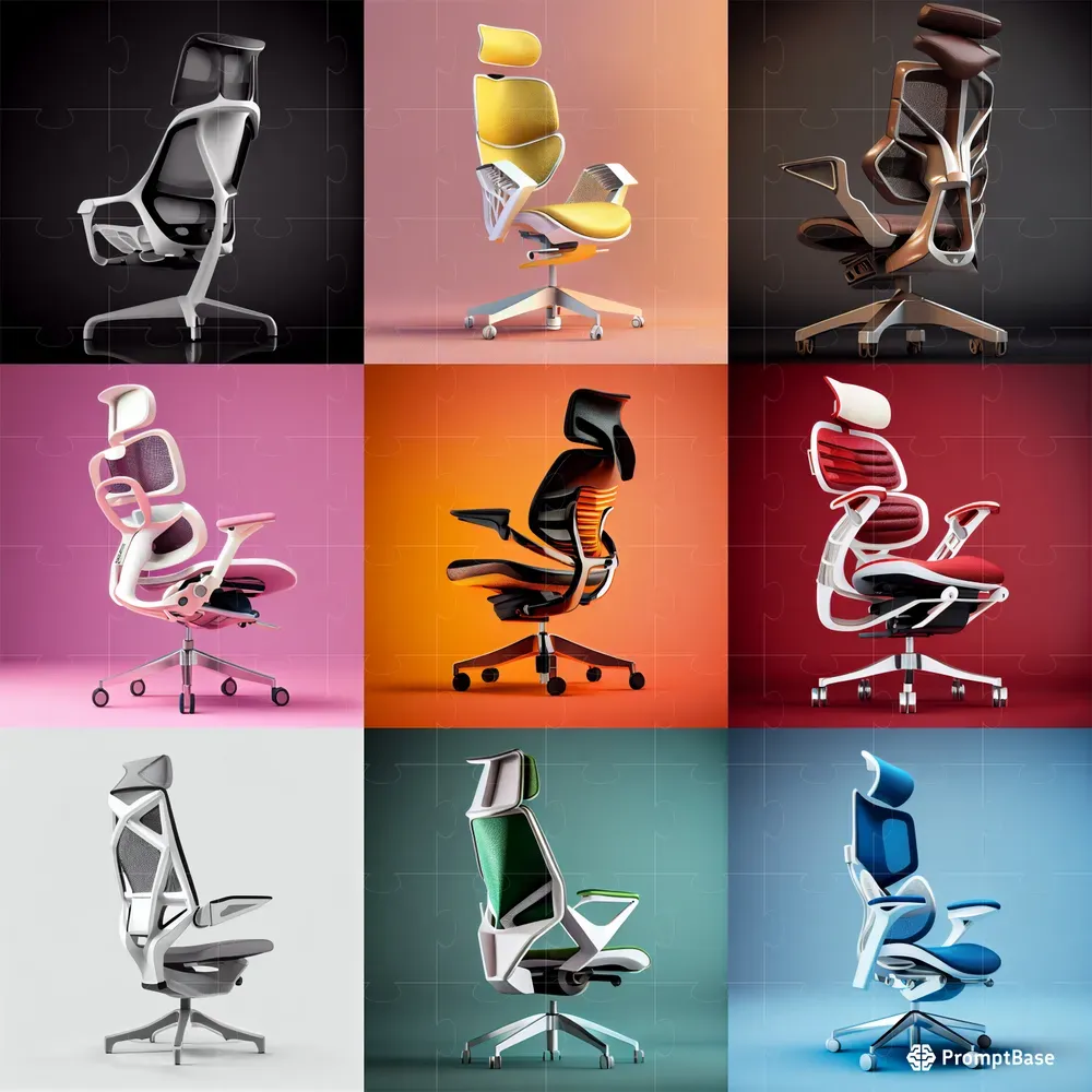 Professional Ergonomic Chair Designs Midjourney Prompt | PromptBase