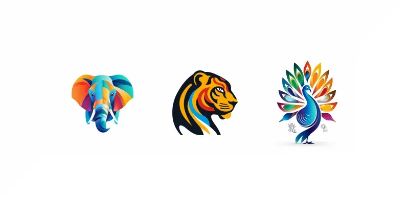 Abstract Animal Logos Inspired By Milton Midjourney Prompt | PromptBase