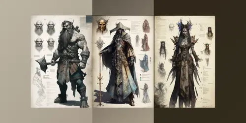 D And D Character Sheets Midjourney Prompt Promptbase