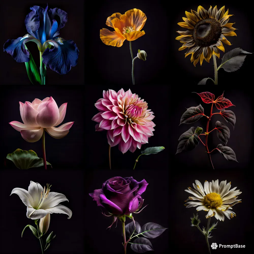 Editorial Professional Flower Photographs Midjourney Prompt | PromptBase