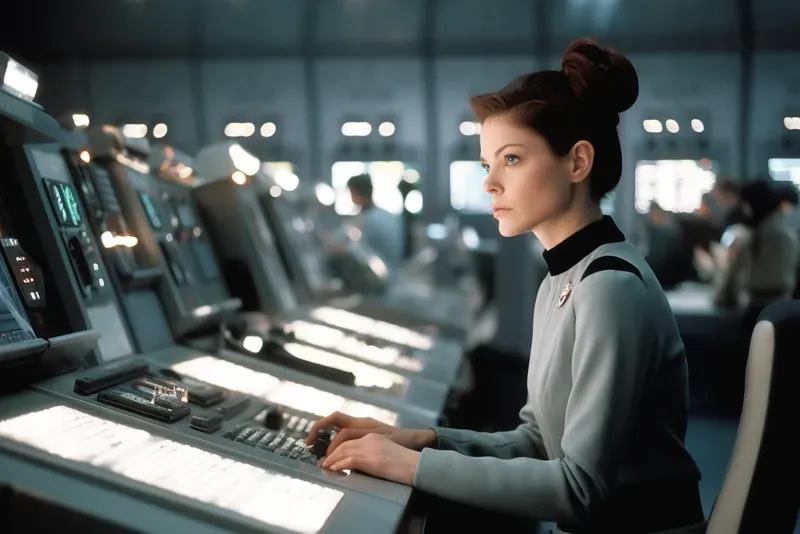 Star Trek Movie Frames Midjourney Prompt | PromptBase