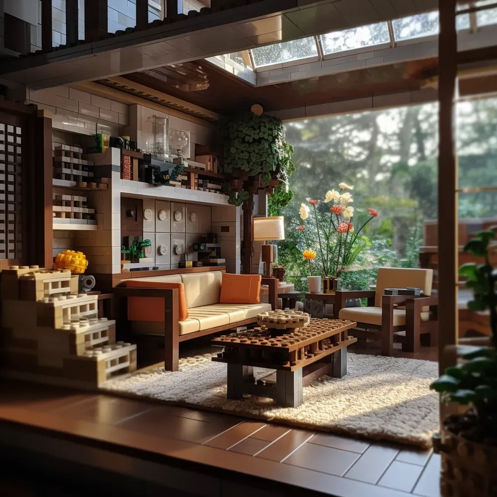 Interior Lego Designs Midjourney Prompt | PromptBase
