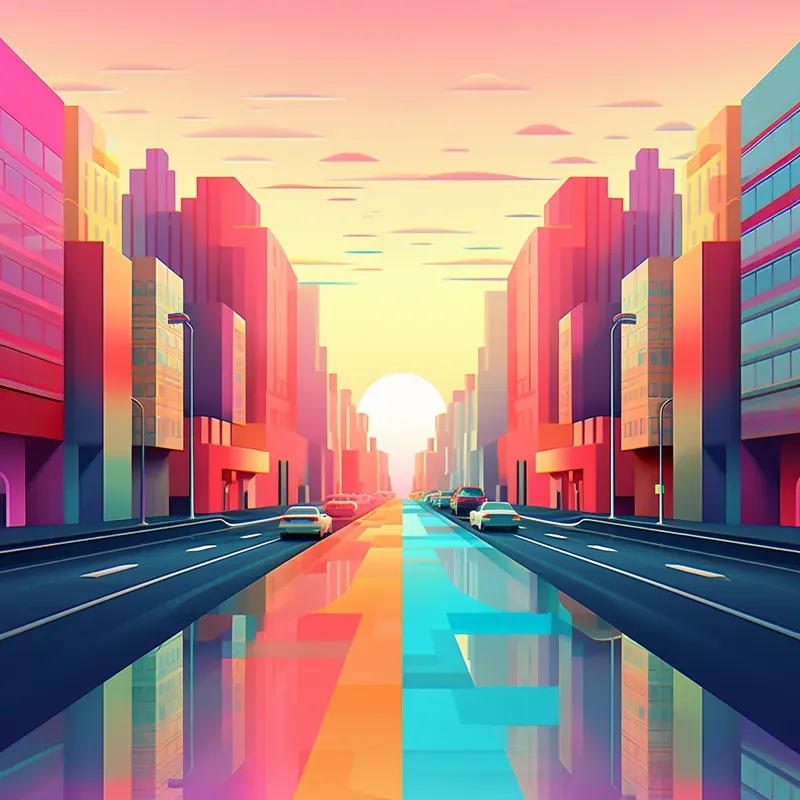 Symmetries Into Digital Pop Art Midjourney Prompt | PromptBase