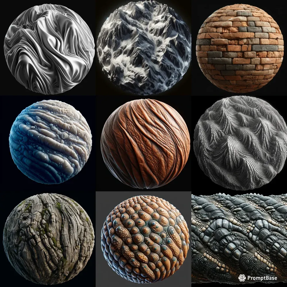 3D Modeling Texture Alpha Pack DALL·E Prompt | PromptBase