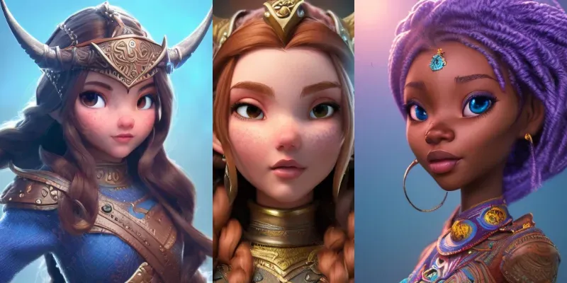 Cute Girl Pixar Avatars Stable Diffusion Prompt | PromptBase