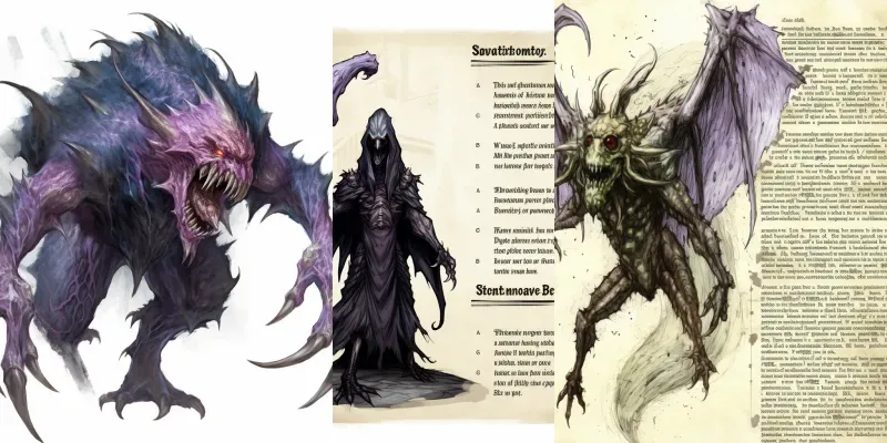 RPG Homebrew Monsters Midjourney Prompt | PromptBase