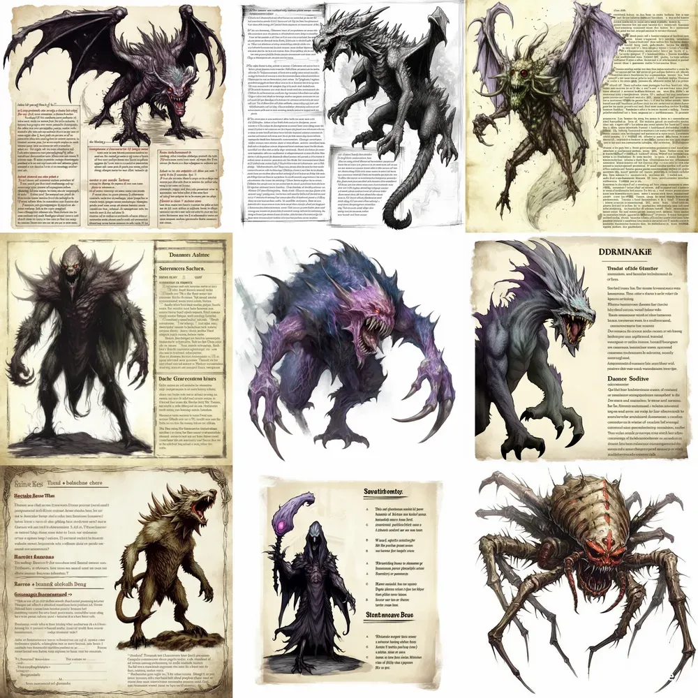 RPG Homebrew Monsters Midjourney Prompt | PromptBase