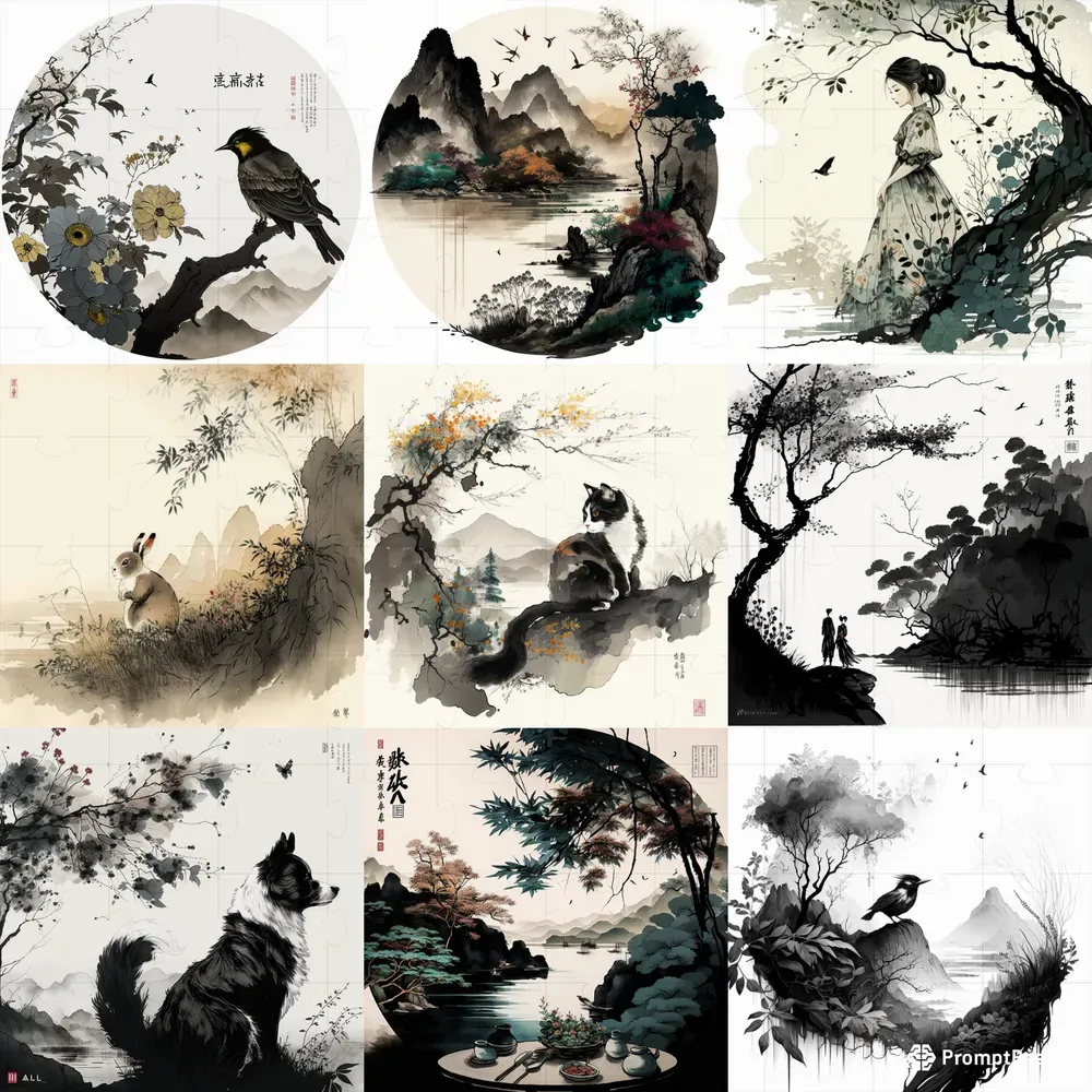 Traditional Chinese Style Midjourney Prompt | PromptBase