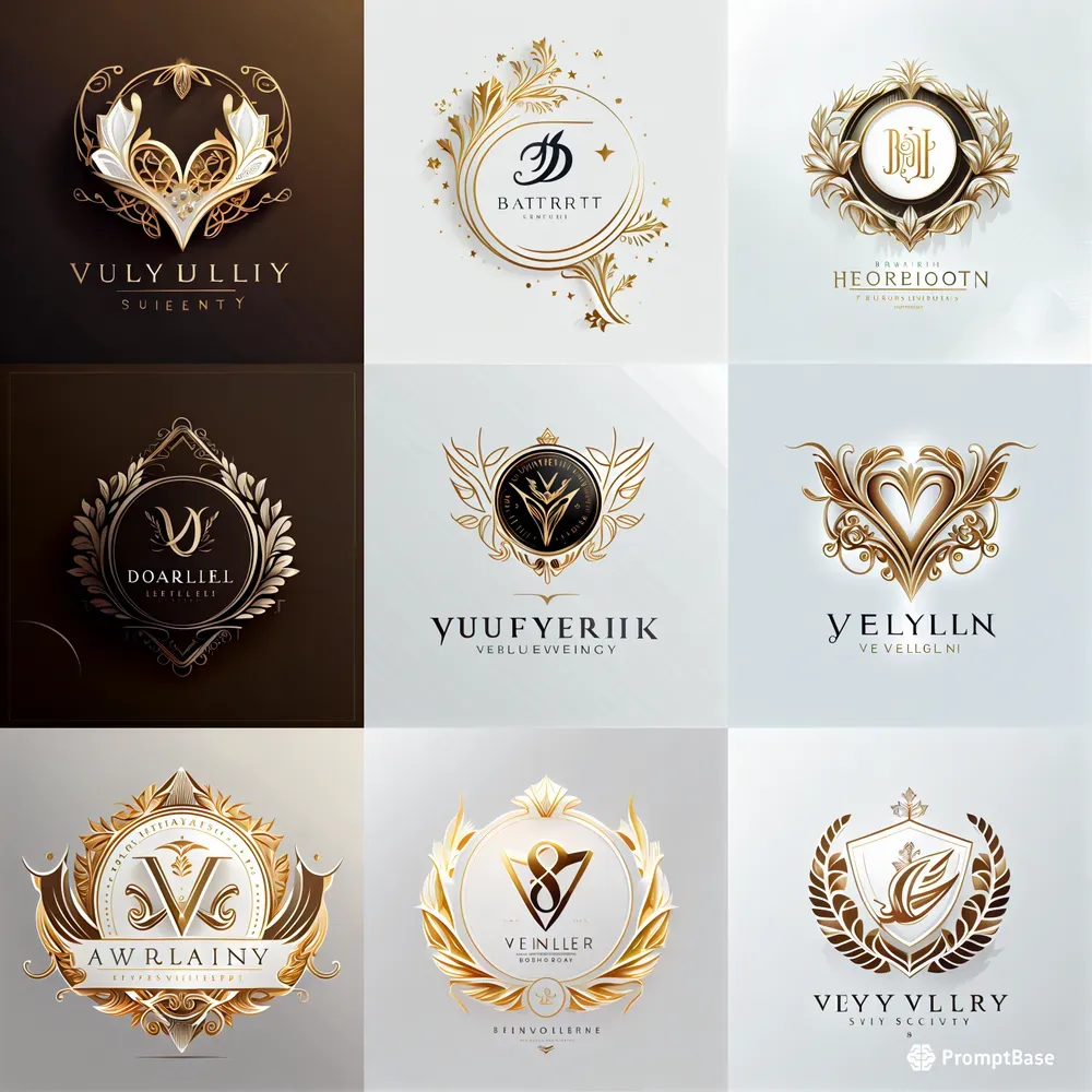 Luxurious Logo Brand Design Midjourney Prompt | PromptBase