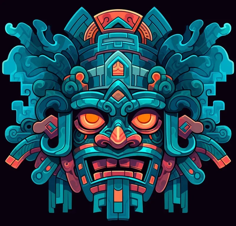 Aztec Icons Midjourney Prompt | PromptBase