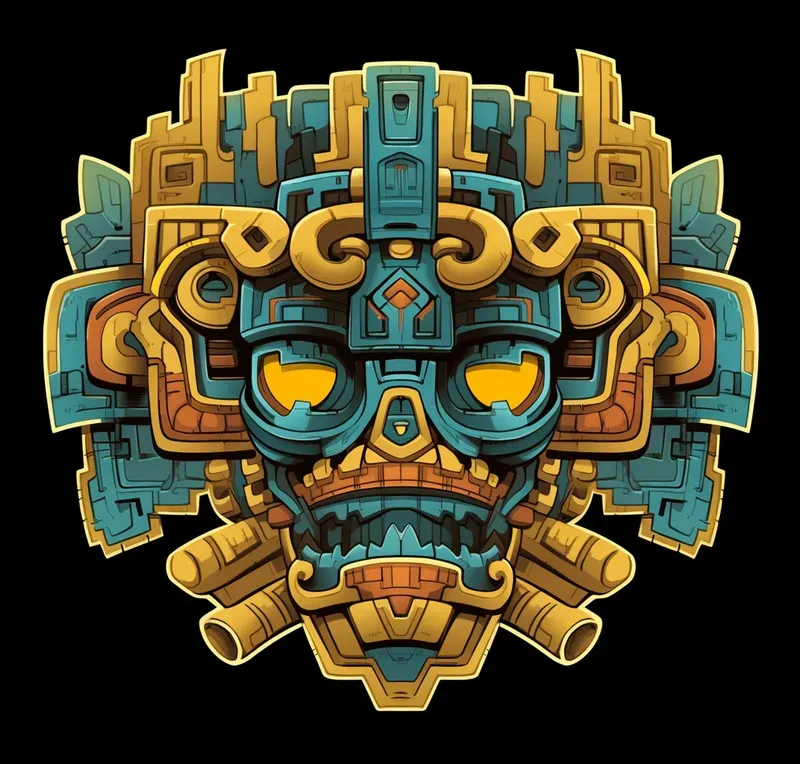 Aztec Icons Midjourney Prompt | PromptBase