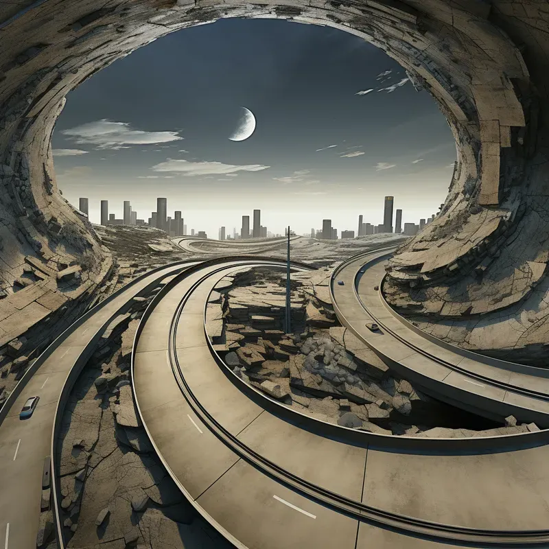 Crazy Perspectives Midjourney Prompt | PromptBase