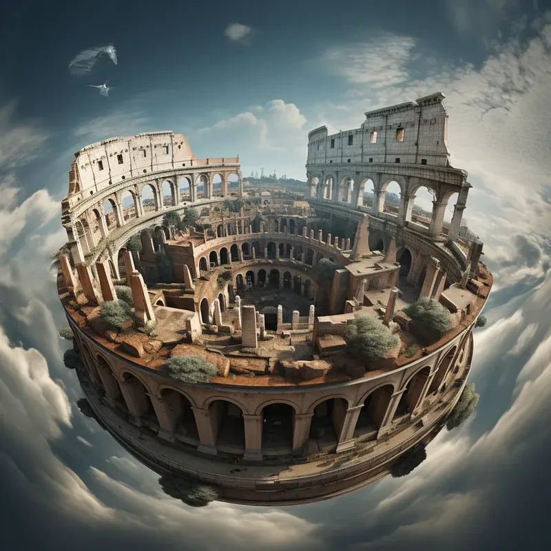 Crazy Perspectives Midjourney Prompt | PromptBase