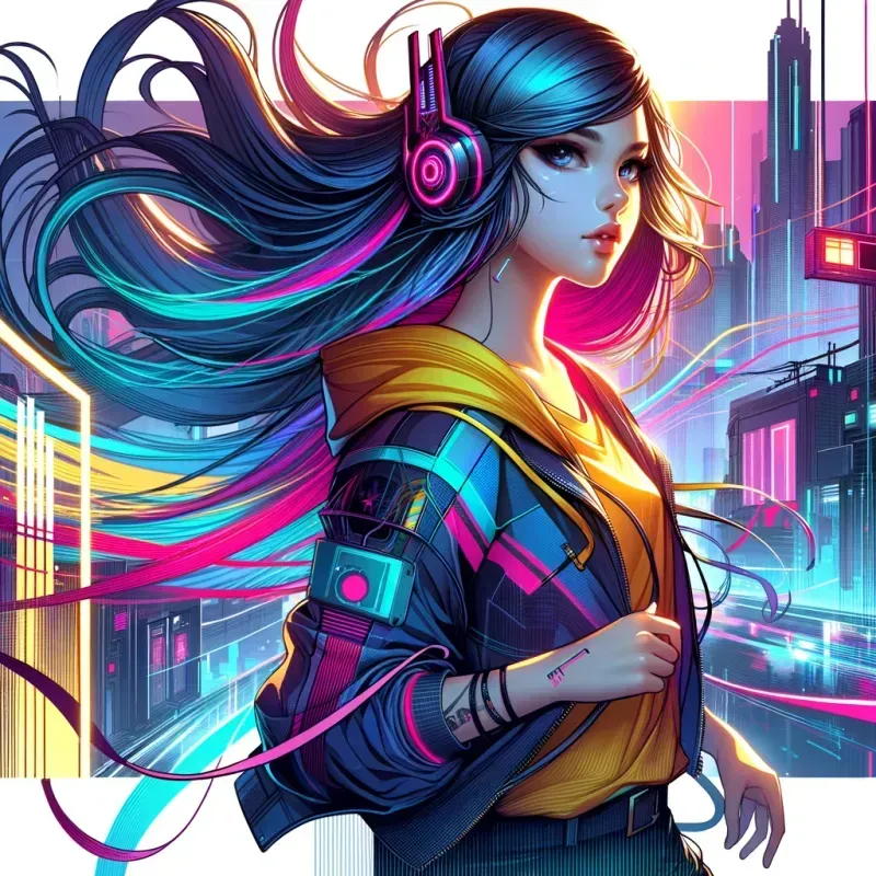 Vibrant Vibes DALL·E Prompt | PromptBase