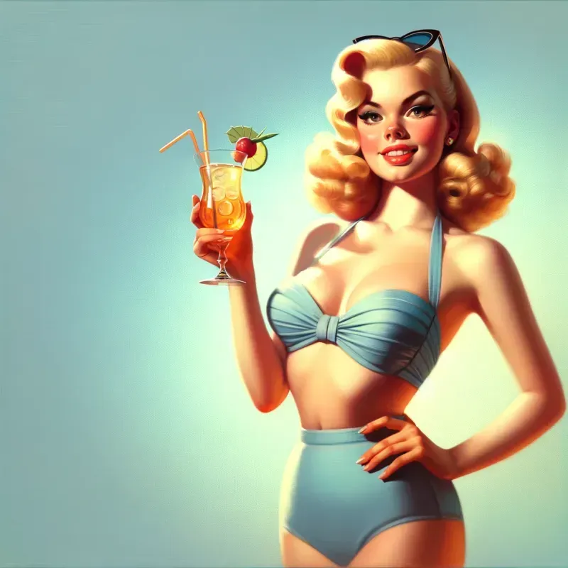 Retro Pin-up Girls DALL·E Prompt | PromptBase
