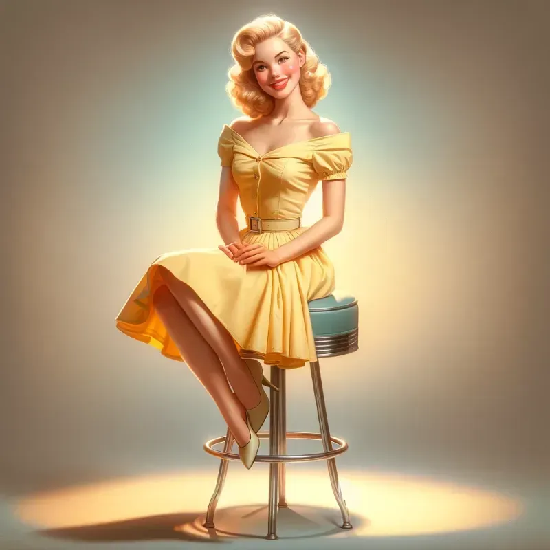 Retro Pin-up Girls DALL·E Prompt | PromptBase