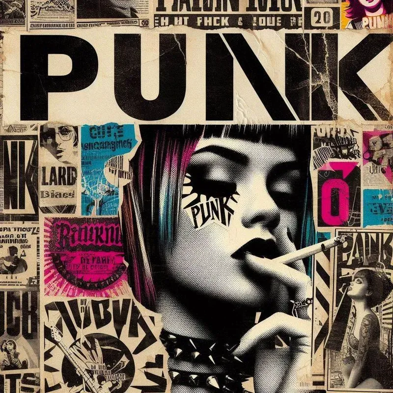 Punk Collages DALL·E Prompt | PromptBase