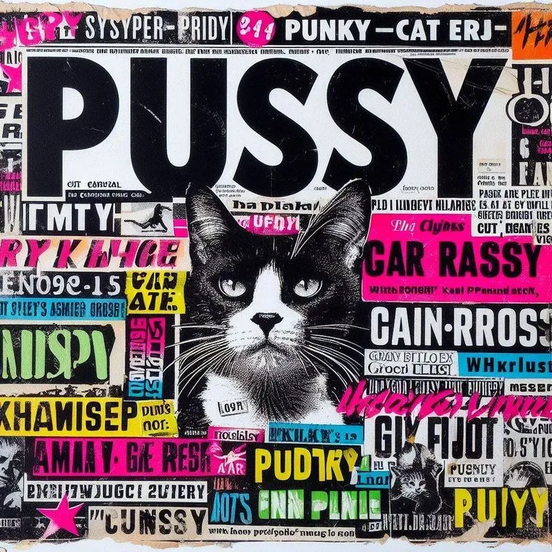 Punk Collages DALL·E Prompt | PromptBase