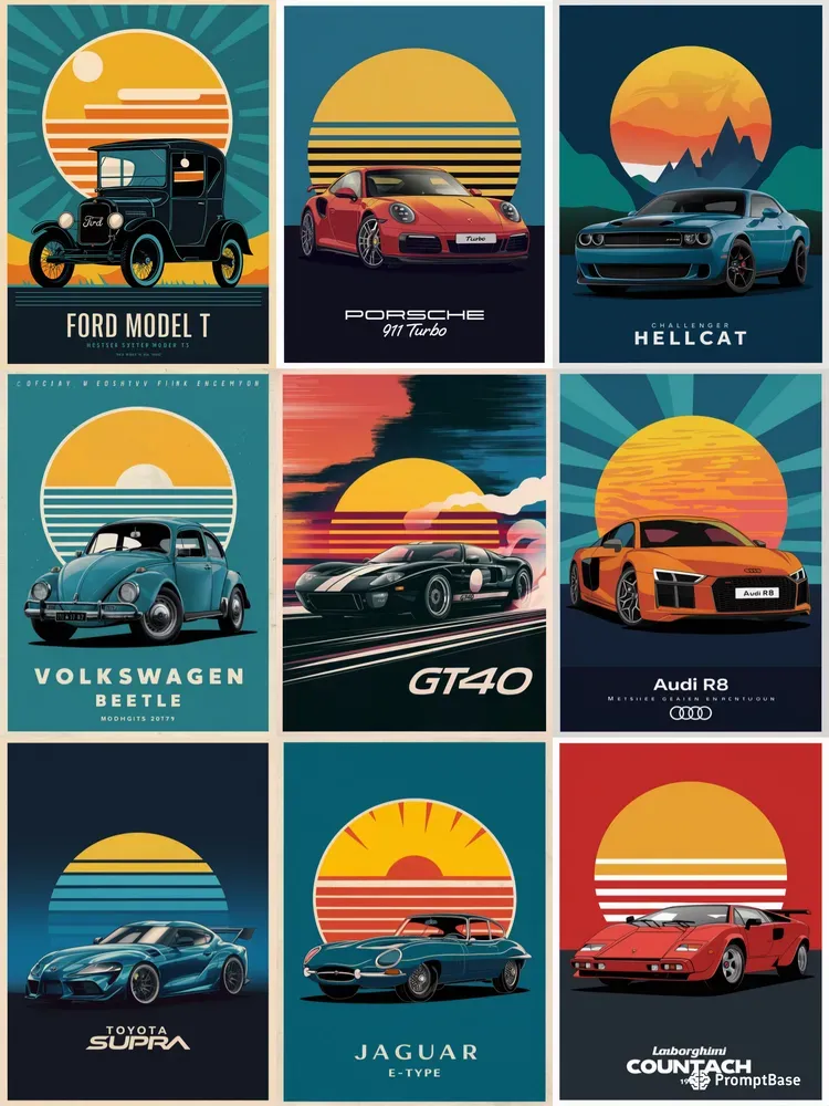 Luxury Cars Posters DALL·E Prompt | PromptBase