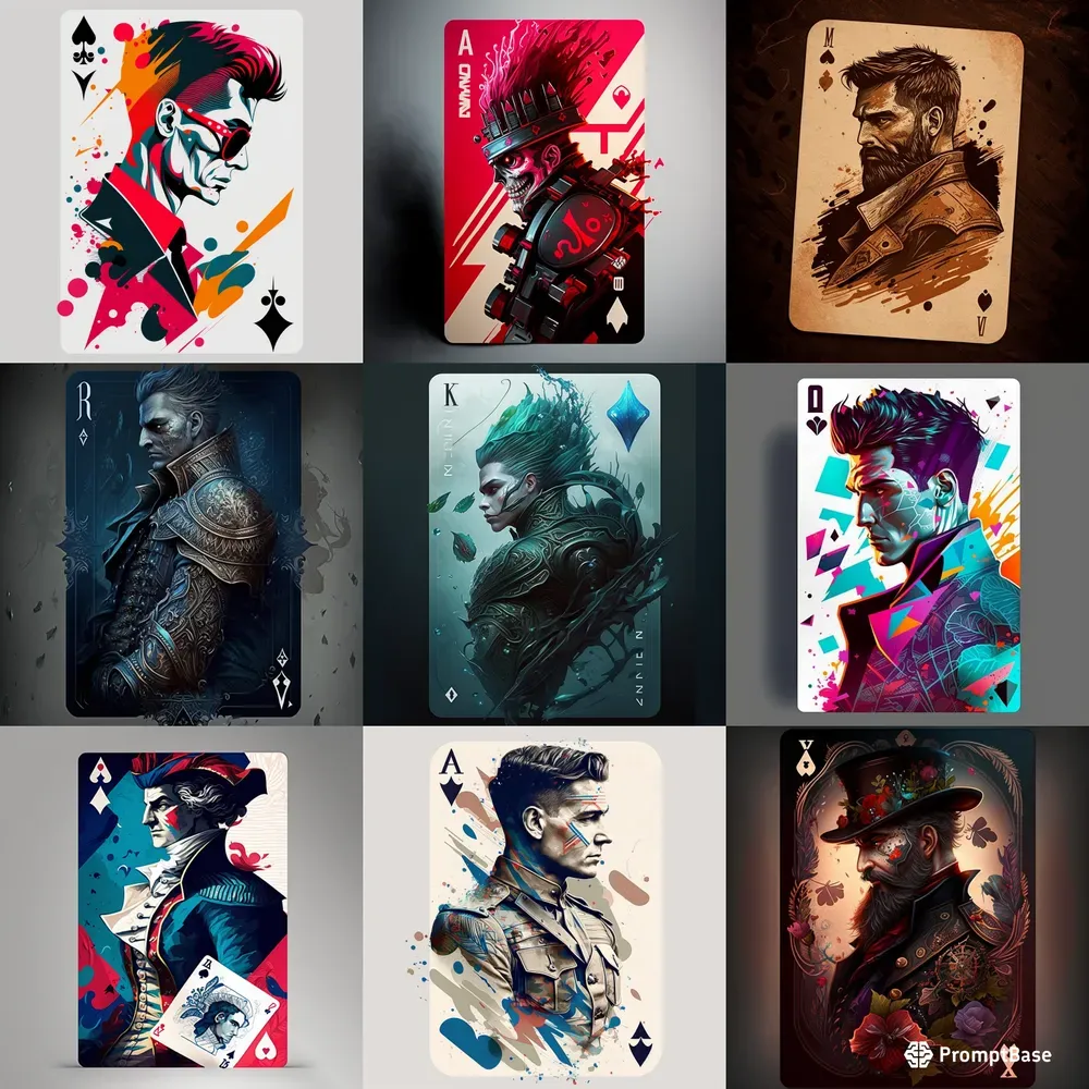 Creative Playing Cards Midjourney Prompt | PromptBase