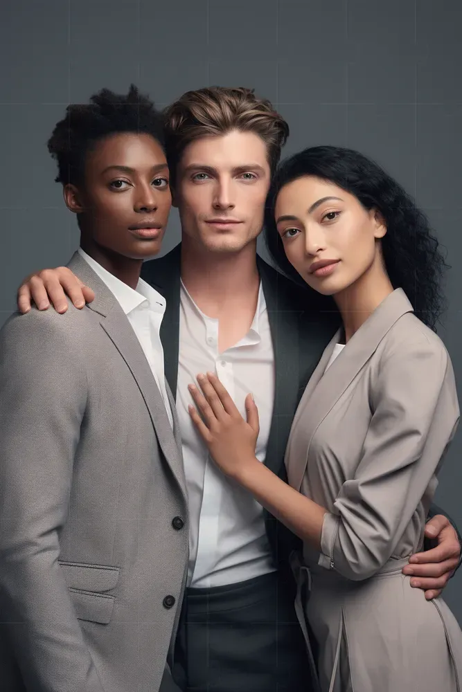 Group Portraits Of Models Midjourney Prompt | PromptBase