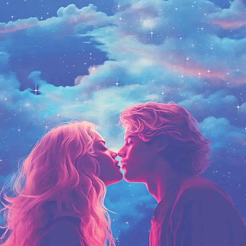 Vibrant Neon Dimensional Posters Midjourney Prompt | PromptBase