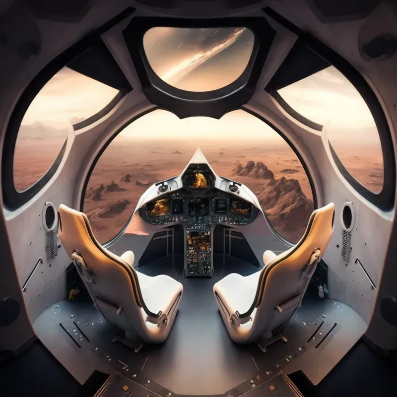 Spaceship Cockpits Midjourney Prompt | PromptBase